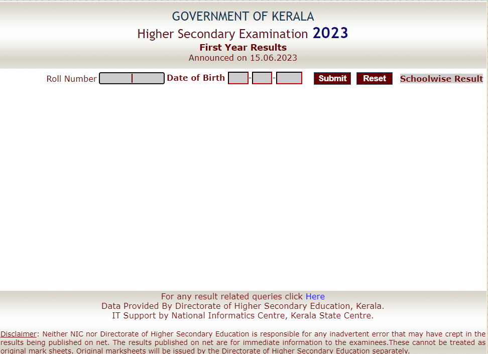 Kerala Plus one result 2023 released : Check here - Exam Winner