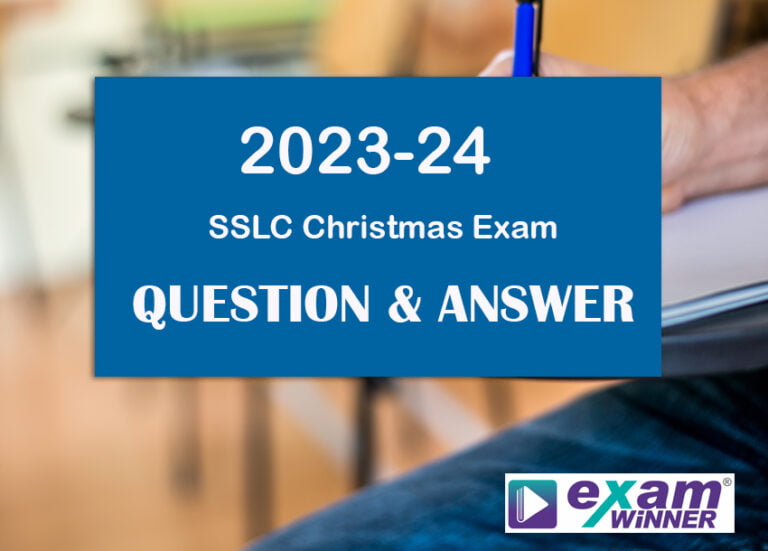 Kerala SSLC (Class 10 / Class X ) Christmas Exam (Second Term / Mid Term/Term 2) Question Papers ...