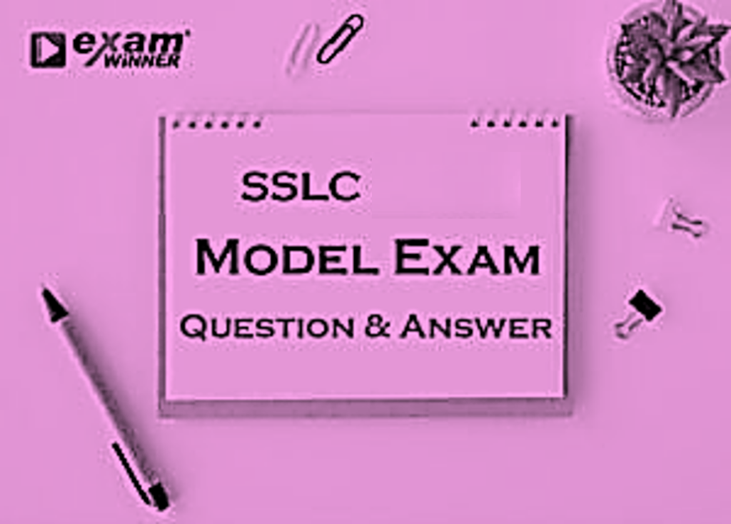 Kerala SSLC (Class 10) Model Exam Question Paper & Answer Key 2024 ...